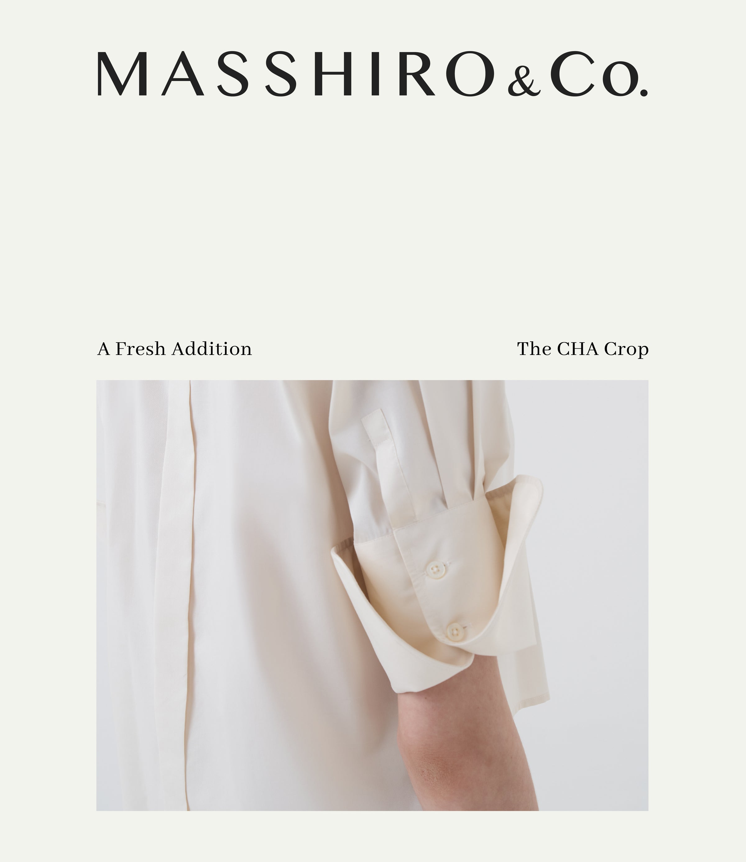 MASSHIRO&Co. Official Website | masshiroandco.com